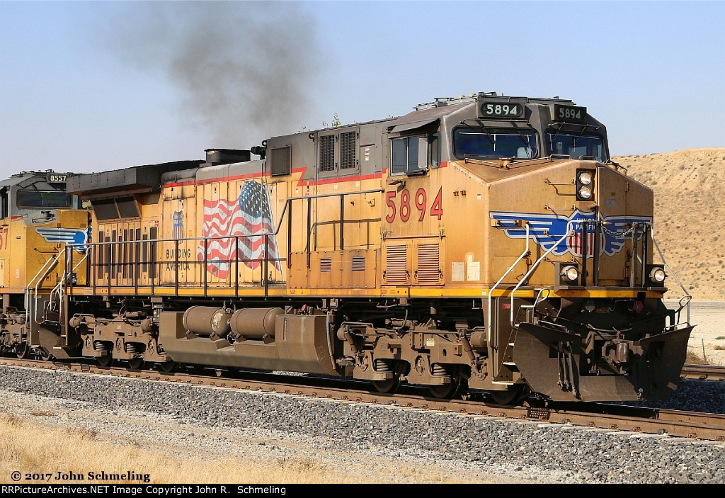 UP 5894 (AC4400CW) at Bena CA. 11/15/2017